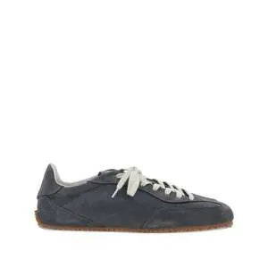 Axel Arigato Grey Suede Lace-up Low-top Sneakers