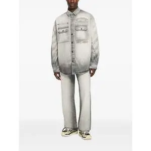 Off-White OFF-WHITE Grey Denim Slim-Fit Jeans Gray