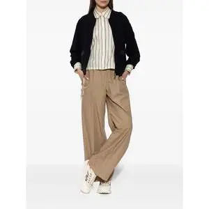 Moncler Striped Silk Cotton Shirt
