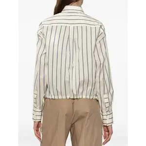Moncler Striped Silk Cotton Shirt