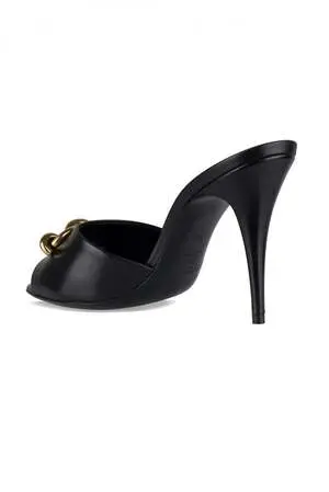 Saint Laurent Le Maillon Mules With Chain Detail
