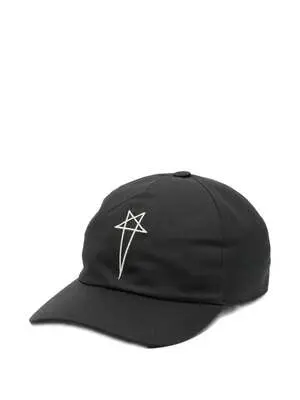 Rick Owens Embroidered Cap - Black