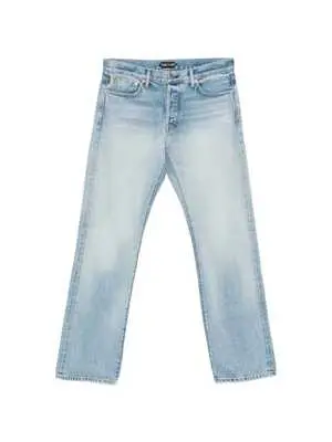 TOM FORD Faded Straight Jeans - Blue