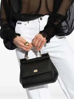 Dolce & Gabbana Sicily Medium Tote Bag - Black