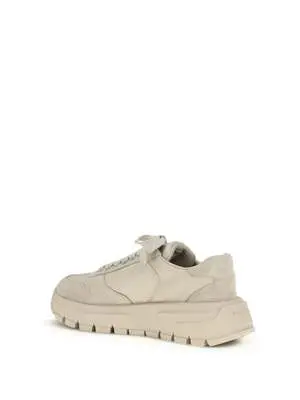 Prada Suede And Re-nylon Lace-up Sneakers