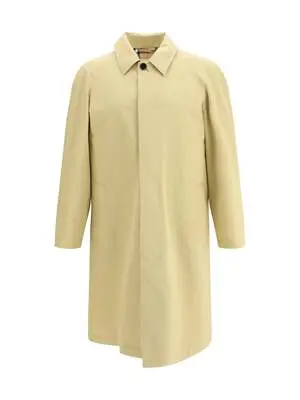 Burberry Long Cotton Twill Car Coat