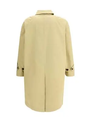 Burberry Long Cotton Twill Car Coat