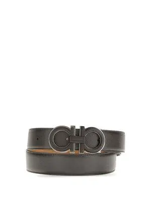 FERRAGAMO FERRAGAMO Reversible And Adjustable Gancini Belt Brown
