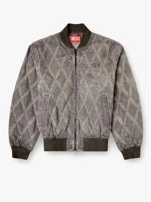 DIESEL® DIESEL Diamond-Quilted Cotton Blend Jacket Multicolor