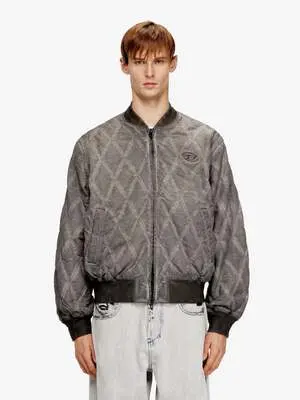 DIESEL® Diamond-quilted Cotton Blend Jacket - Multicolor