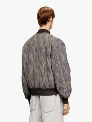 DIESEL® Diamond-quilted Cotton Blend Jacket - Multicolor