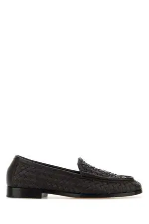 Bottega Veneta Dark Leather Loafers - Brown