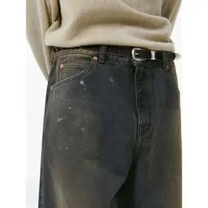 Our Legacy Nebula Wash Relaxed Fit Denim Shorts