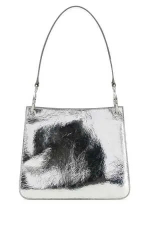 Jil Sander Silver Tone Shoulder Bags