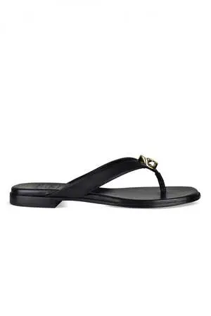 Givenchy Leather Sandals With Gold-tone Metal Detail