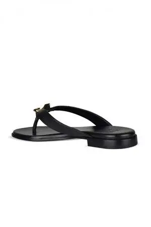 Givenchy Leather Sandals With Gold-tone Metal Detail