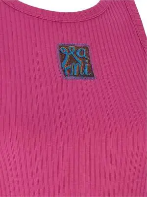 Marni Ribbed Tank Top With Applique