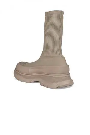 Alexander McQueen Tread Slick Graffiti Knit Boots