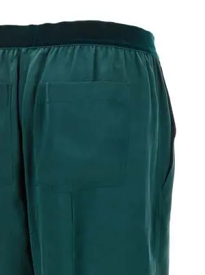 TOM FORD Silk Trousers - Green