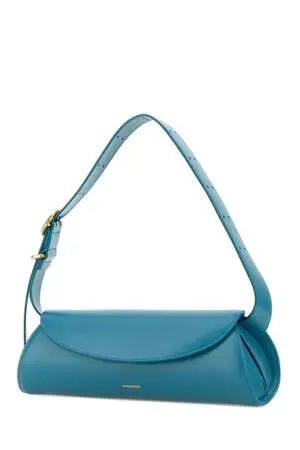 JIL SANDER Small Cannolo Shoulder Bag - Blue