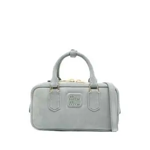 Miu Miu Suede Satchel Bag - Gray