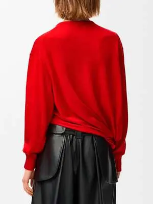 Loewe Draped Sweater In Wool - Multicolor