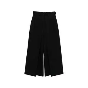 Balenciaga Palazzo Pants With Inverted Pleat - Black