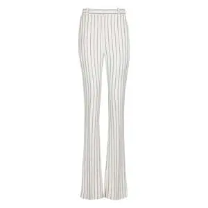 Balmain Pinstripe Flared Trousers