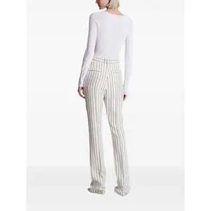 Balmain Pinstripe Flared Trousers