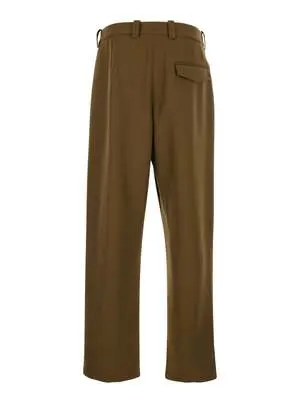 A.p.c. Wool Blend Pleated Front Pants - Multicolor