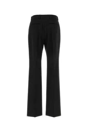 Valentino Garavani Virgin Wool Tailored Trousers - Black