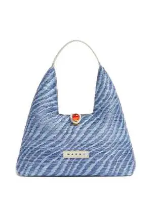 Marni Trapeze Tote Bag - Blue