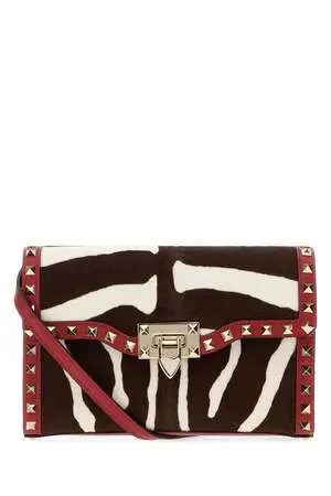 Valentino Garavani Printed Calf Hair Rockstud Crossbody Bag - Multicolor