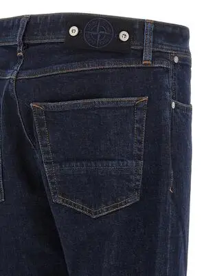 Stone Island Indigo Denim-rinsed Jeans - Blue