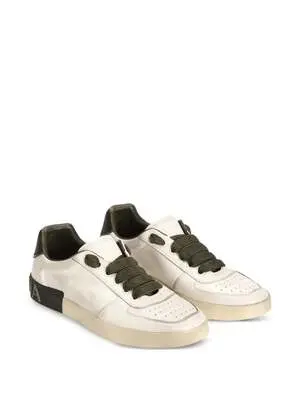 Dolce & Gabbana Perforated Detail Lace-up Sneakers