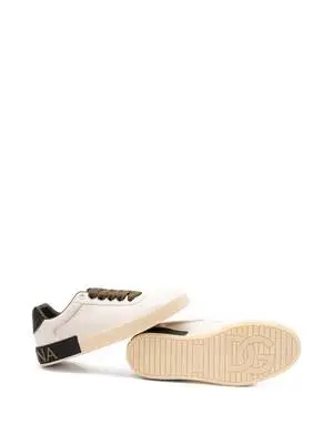 Dolce & Gabbana Perforated Detail Lace-up Sneakers