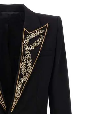 Balmain Leaf Embroidery Blazer