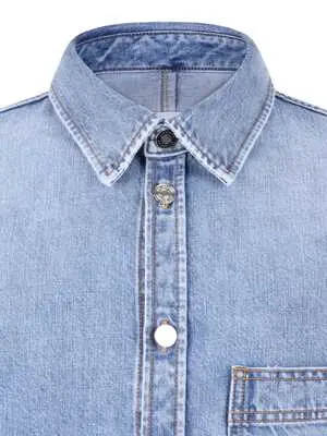 Givenchy Button-down Shirt With Patch Pocket - Blue