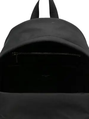 Saint Laurent City Backpack In Matt Leather - Black