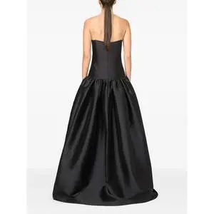 Costarellos Crystal Appliqué Strapless High-low Hem Evening Dress