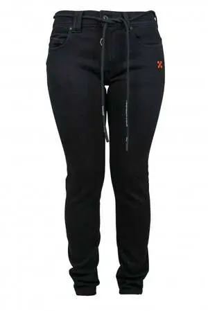 Off-White Diagonal Stripe Jeans - Black