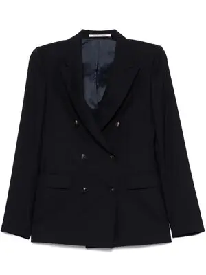 Tagliatore Parigi Double-breasted Wool Blazer - Blue