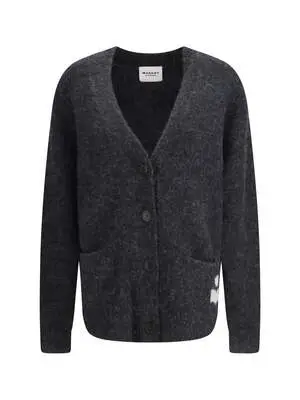 Isabel Marant Étoile ISABEL MARANT ETOILE Eborah Alpaca Blend Cardigan Gray