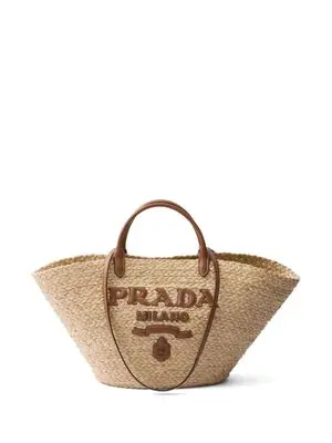Prada Raffia Tote Bag