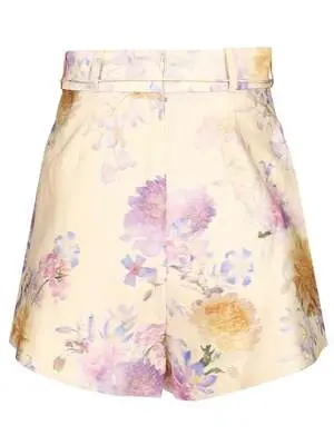 Zimmermann Luna Tuck Shorts - Multicolor