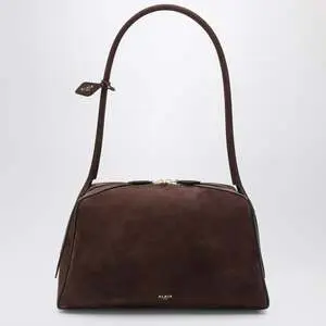 Alaïa Le Bouledogue Shoulder Bag In Nubuck - Brown