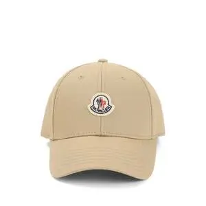 Moncler Baseball Cap With Logo - Cream