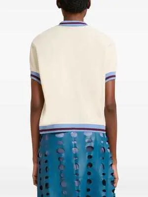 Marni Polo Shirt With Striped Detail - Multicolor