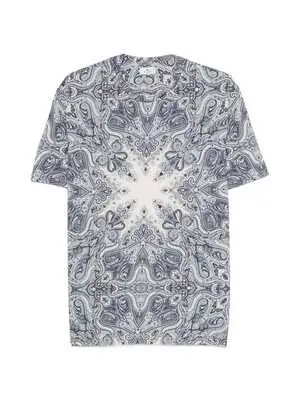 Etro Paisley Print T-shirt - Blue
