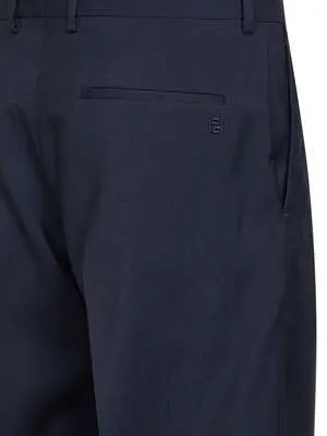 Fendi Virgin Wool Trousers - Multicolor